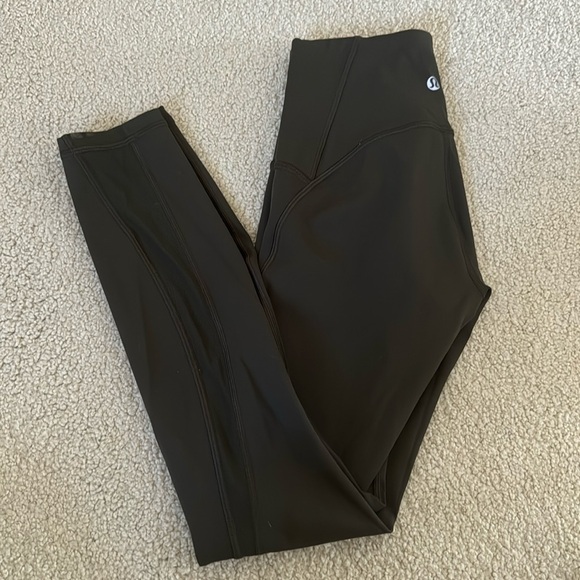 lululemon athletica | Pants & Jumpsuits | Dark Green Lululemon Leggings ...